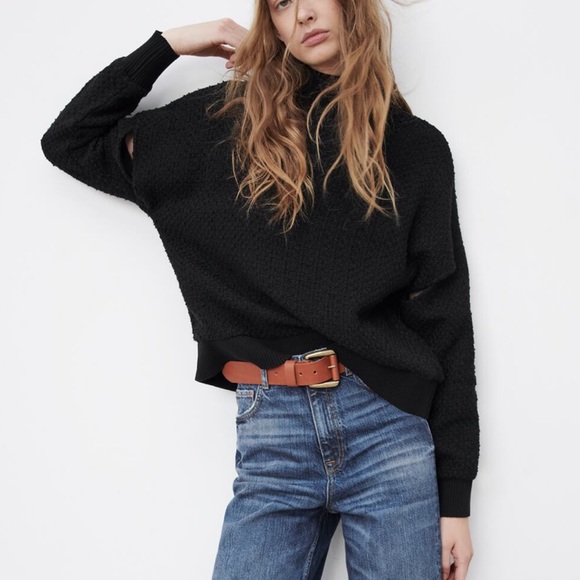 Zara | Sweaters | Zara Textured Cut Out Sweater | Poshmark